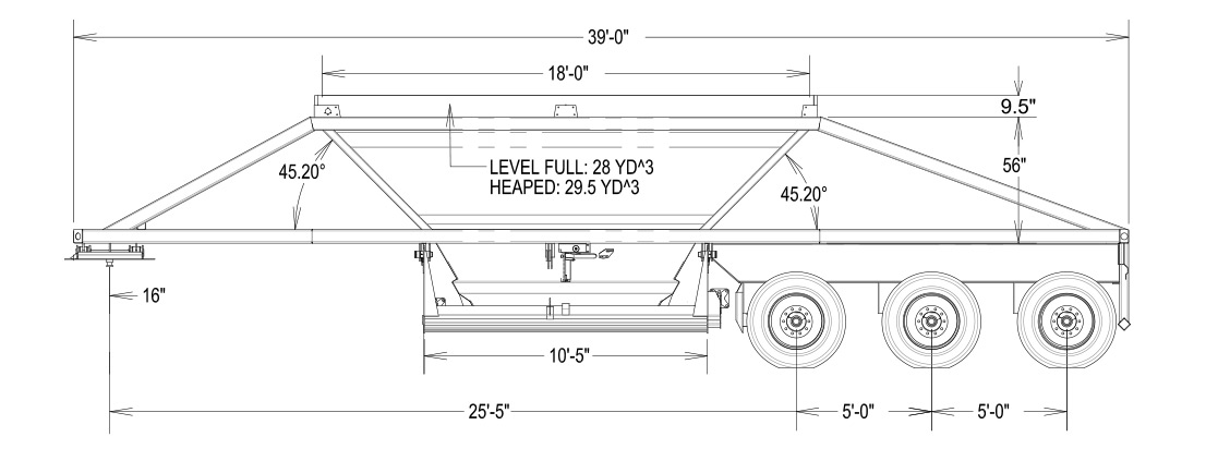 Load Line Clam Belly Dump Trailer - Hayworth Equipment Sales, Edmonton