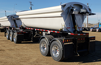 Centerline B-Train Side Dump Trailer - Hayworth Equipment Sales, Edmonton
